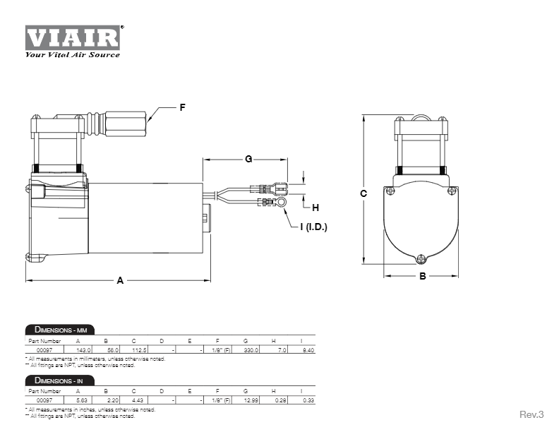 VIAIR COMPRESSORE PORTATILE 97C 24V